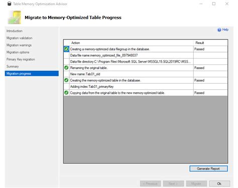 planning data migration to memory optimized tables introducing microsoft sql server 2019