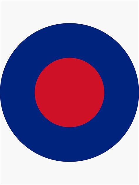 Royal Air Force Roundel Low Vis Sticker By Wordwidesymbols