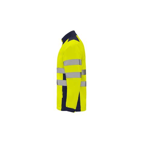 Chaqueta Softshell Bicolor De Alta Visibilidad Von Cintas Reflectantes