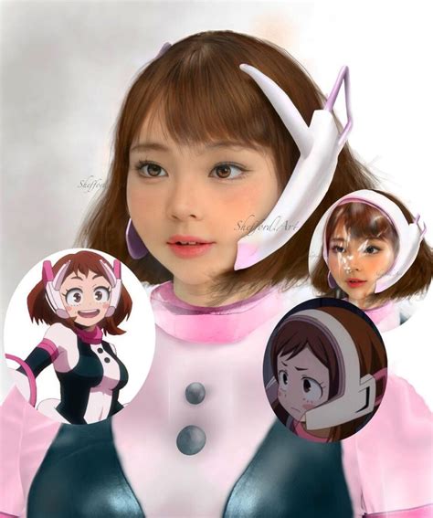 F De My Hero Academia Fez Uma Arte Super Realista Incr Vel Da Uraraka