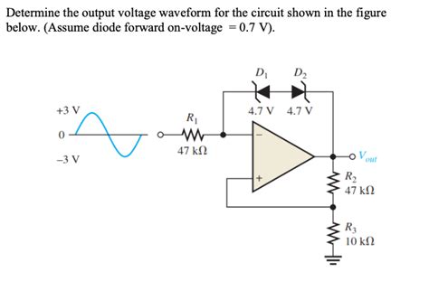 solved determine the output voltage waveform for the circuit