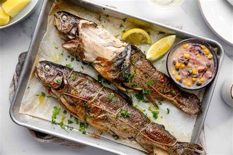 Baked Rainbow Trout With Butter Sauce Jernej Kitchen