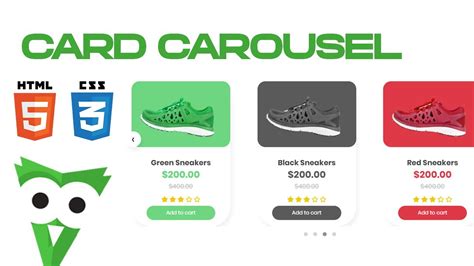how to make a product card carousel slider with html css and owl carousel html css owlcarousel