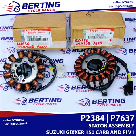 SGP STATOR ASSEMBLY Suzuki Gixxer 150 Carb And FI V1 Genuine 32101
