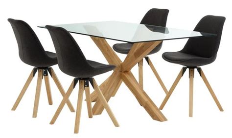 Esstisch Agerby X Glas Eiche Jysk