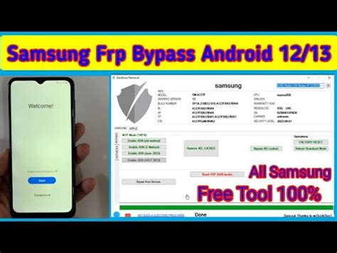 Samsung Frp Bypass 2023 Android 12 13 With Free Tool Fix Adb Enable