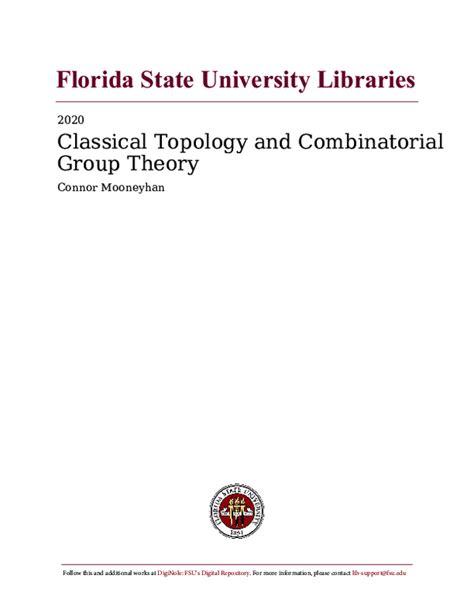 pdf classical topology and combinatorial group theory connor mooneyhan