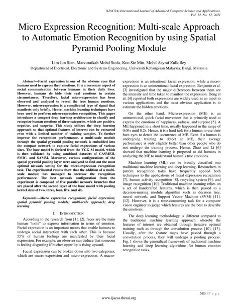 pdf micro expression recognition multi scale approach to automatic emotion recognition by