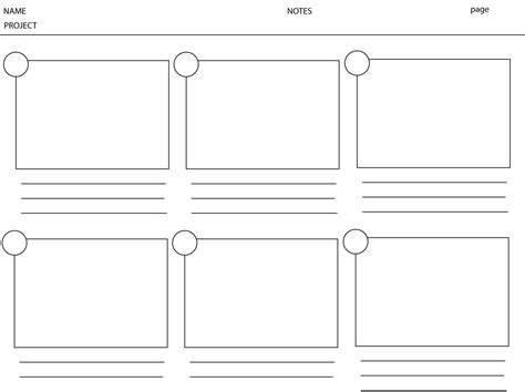 Printable Storyboard Templates