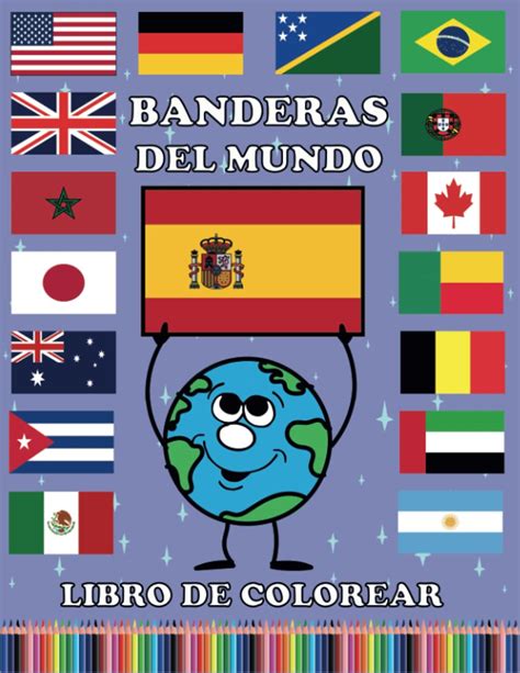 Buy Banderas Del Mundo Libro Para Colorear Todas Las Banderas Del