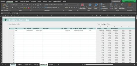 Planilha Para Juntar Dinheiro Excel Genial