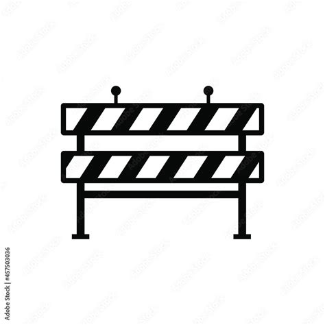 Fence Icon Vector Paling Illustration Sign Fencing Symbol Hedge Logo