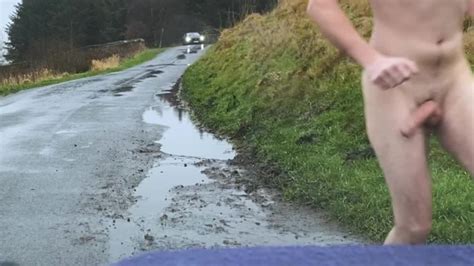 Real Caught Teen Caught Naked Outside Jerking Off On Public Road