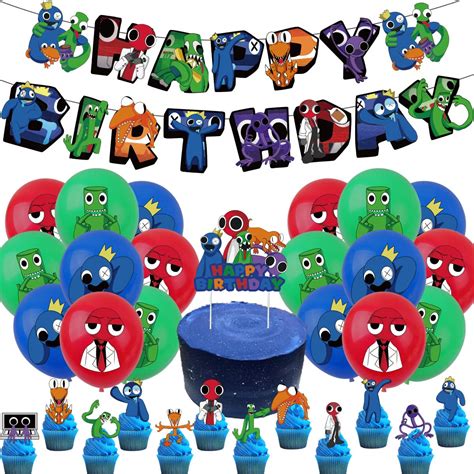 Buy Rainbow Friends Balloons Birthday Party Supplies Rainbow Frien