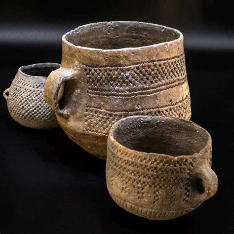 Vasijas de cerámica de la cultura Havelland alrededor del 3100 2700