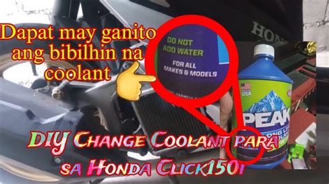 DIY Tayo Kung Paano Mag Change Coolant Sa Radiator Ng Honda Click150