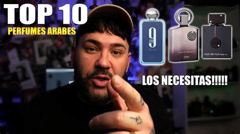 Top 10 MEJORES Perfumes ARABES YouTube