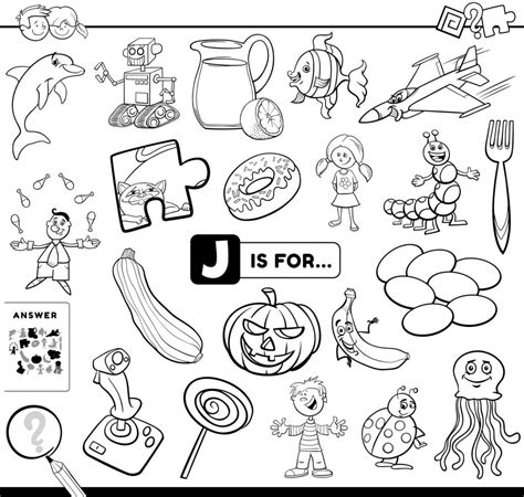 Imagenes Con La Letra J Para Colorear