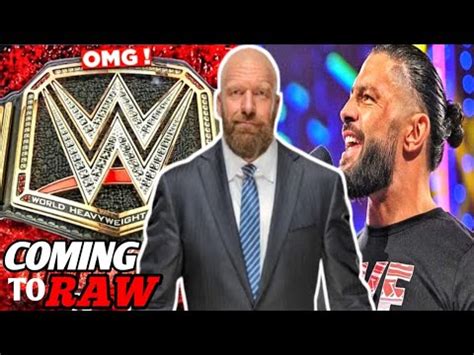 NEW Championship COMING Triple H Confirmed That New Title For Roman