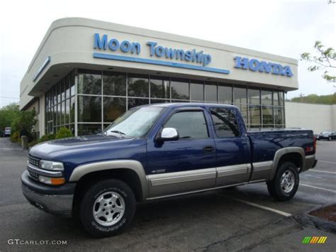2000 Indigo Blue Metallic Chevrolet Silverado 1500 Z71 Extended Cab 4x4
