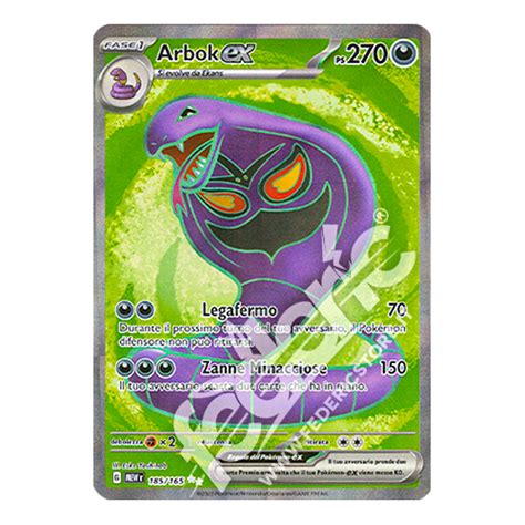 185 165 Arbok Ex Full Art IT MINT Federicstore