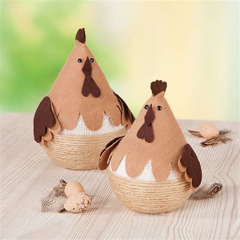 Id E Cr Ative Poule D Cor E De Feutrine Et Jute Buttinette