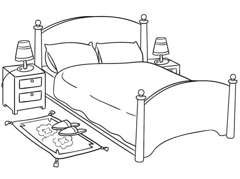 Dibujos De Cama 8 Para Colorear Para Colorear Pintar E Imprimir