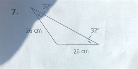 [solved] classify each triangle by its angles and it s sides 32 7 26 cm course hero