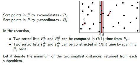 [알고리즘] divide and conquer closest pair of points