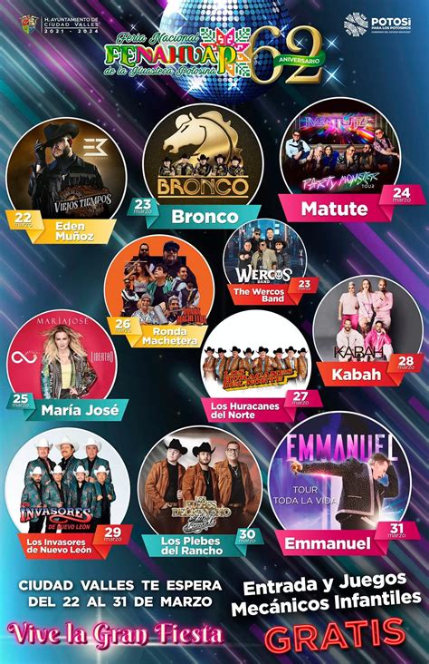 FENAHUAP 2024 Feria Ciudad Valles 2024 FERIAS Y CONCIERTOS EN MÉXICO