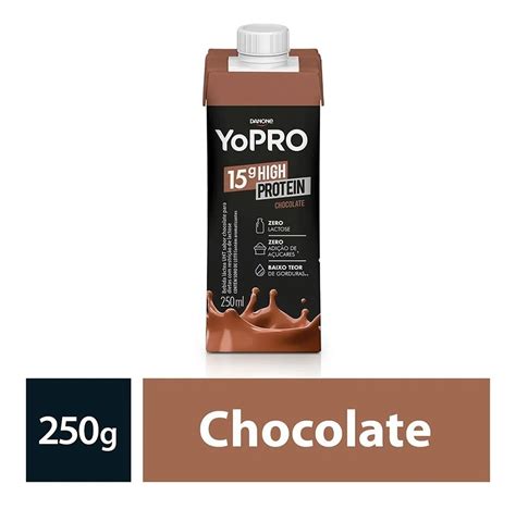 Yopro Danone Chocolate 15g Proteina 12 Unidades MercadoLivre