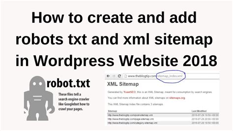 How To Create And Add Robots Txt And Xml Sitemap In Wordpress Website