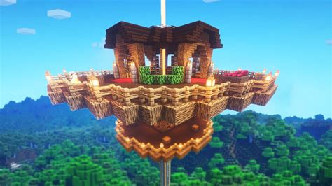 Minecraft How To Build A Sky Base Survival Sky Base Tutorial YouTube