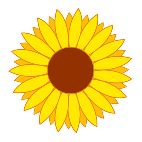 Flores Vector Arte Girasol PNG