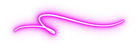 Pink Glowing Neon Curved Line Png