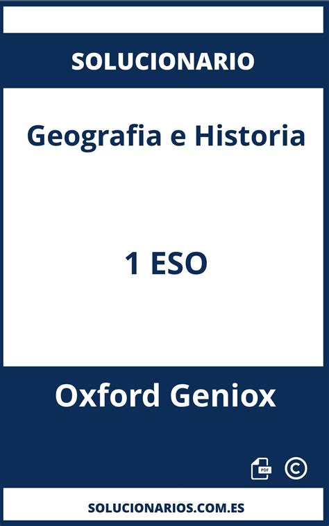 DESCARGAR PDF ABRIR Solucionario De Geografia E Historia 1 ESO