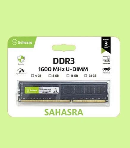 DDR SDRAM 16 GB Laptop And Desktop Memory Module Sahasra DDR3 RAM