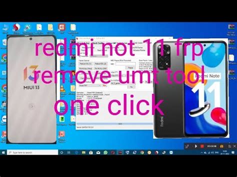 redmi not 11 frp remove umt tool one click ok frp रडम नट 11 क
