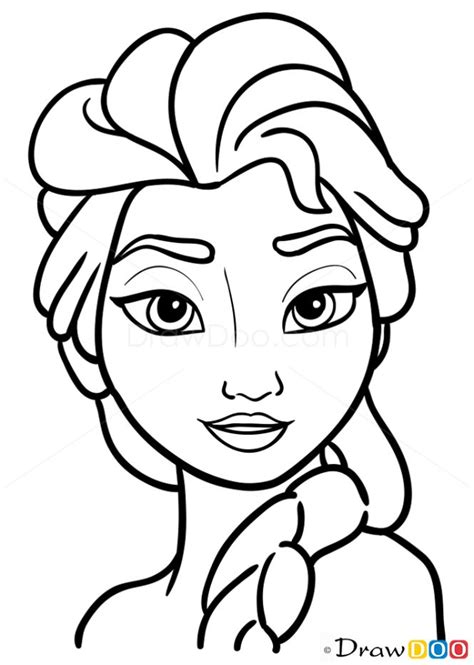 How To Draw Elsa How To Draw Elsa Easy Disney Drawings Frozen Drawings