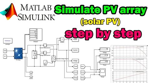 how to simulate pv array in matlab matlab simulink model for pv array how to simulate solar