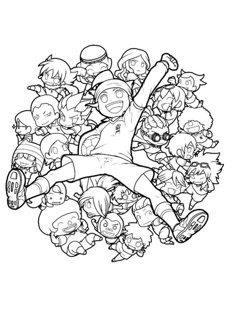 Coloriage Mark Evans Inazuma Eleven télécharger et imprimer gratuit