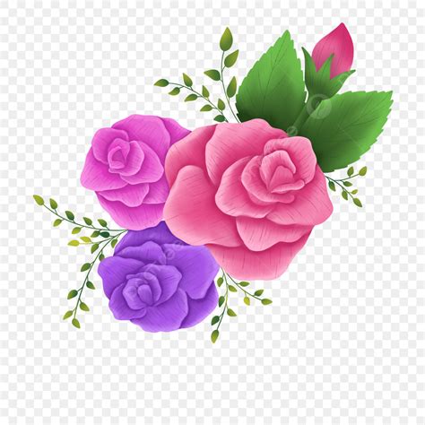 Adorno De Ramos De Rosas PNG Rosa Ramo De Flores Rosa Roja PNG Y