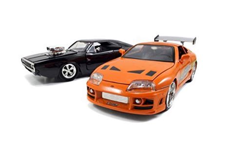 Buy Doms Dodge Charger R T Black Brians Toyota Supra Orange Fast