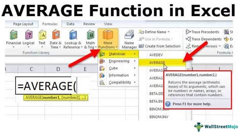 average function in excel formula examples calculation