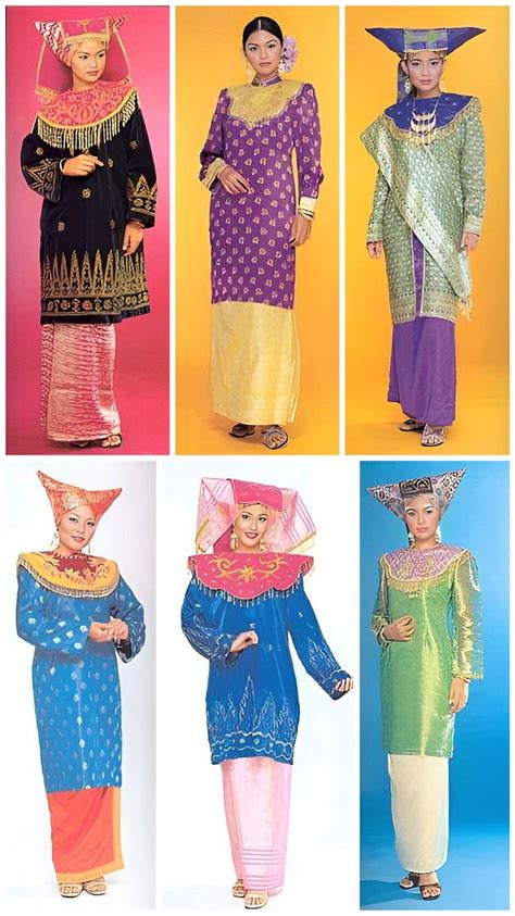Malaysian Clothes Satun Minangkabau Cartoon Costumes Yala Folk