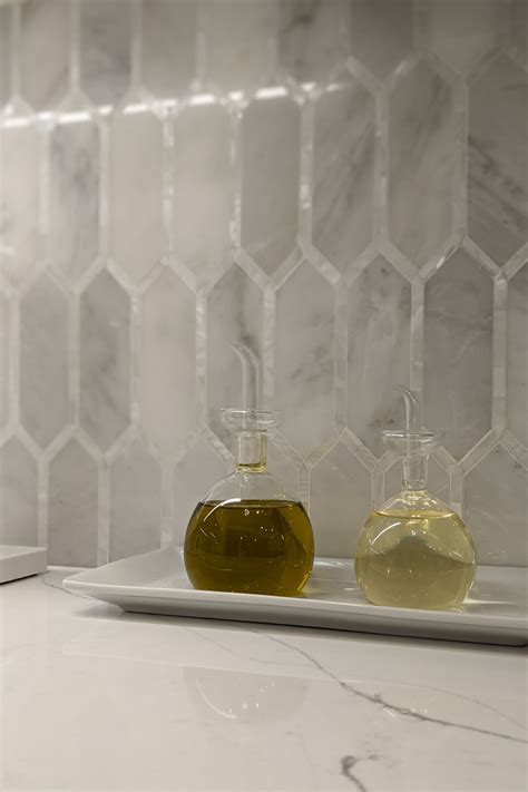 Our Hexagon Tile Collection Includes Luxe Kitchen Backsplash Tile