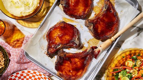 Côtelettes de porc BBQ au four Mordu