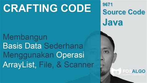 cc070 bermain dengan arraylist lagi untuk membuat basis data dalam file text sederhana youtube