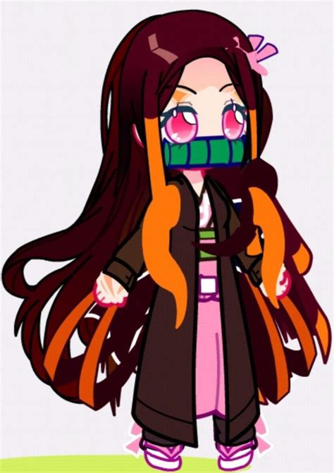 An Anime Character With Long Hair And Pink Eyes