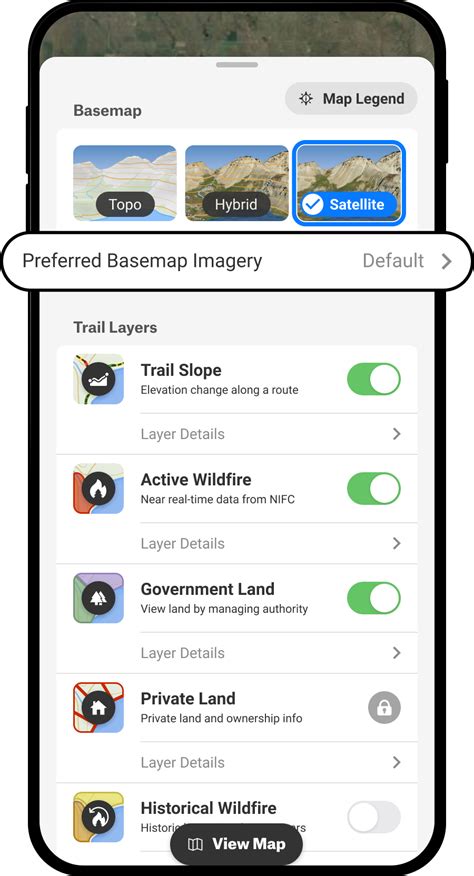 Using Basemaps Map Layers And D Mode Onx Backcountry
